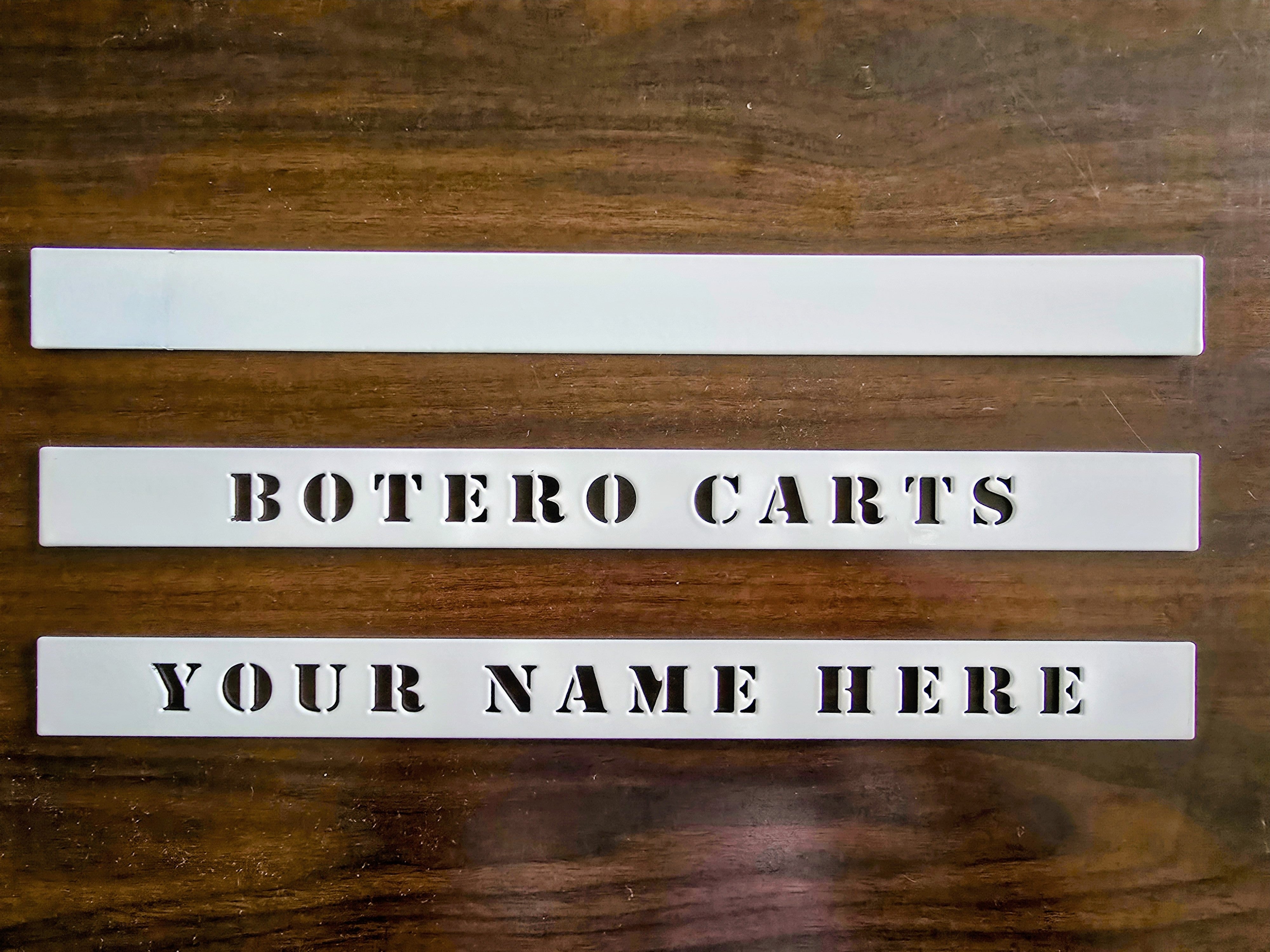 EVOLUTION D5 Trunk Nameplate, CUSTOM NAME – LSV-Solutions